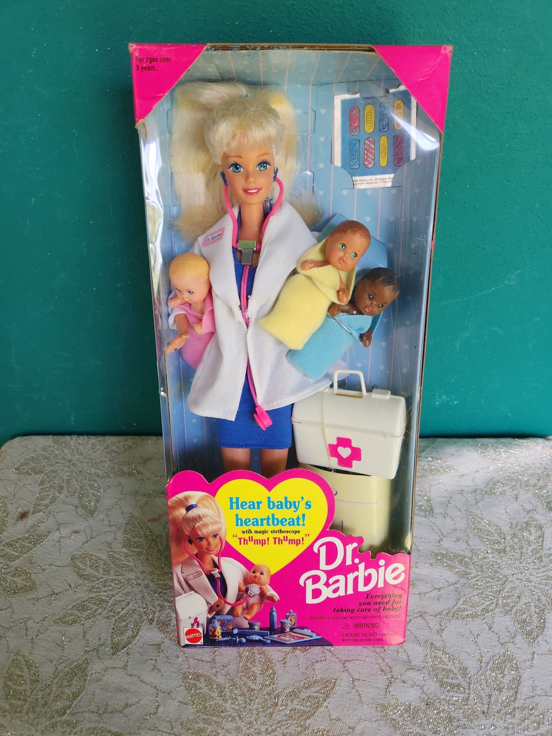 Mattel Dr. Barbie Doll Three Babies Doctor Barbie - Etsy