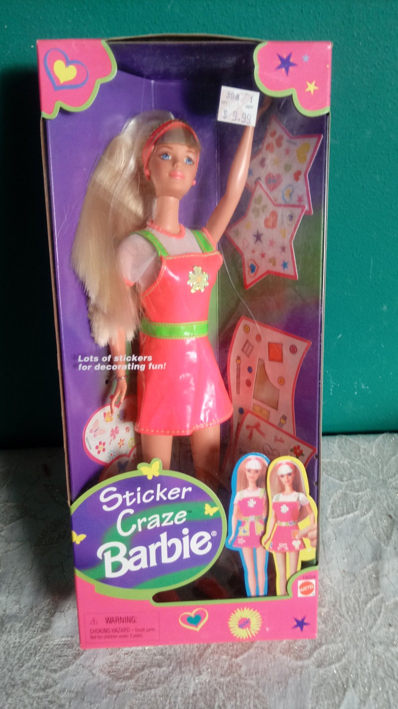 Mattel Sticker Craze Barbie Doll Vintage New in Box - Etsy