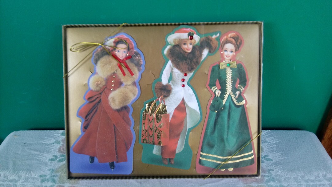 Hallmark Barbie Greeting Cards Victorian Holiday Barbie Collection - Etsy