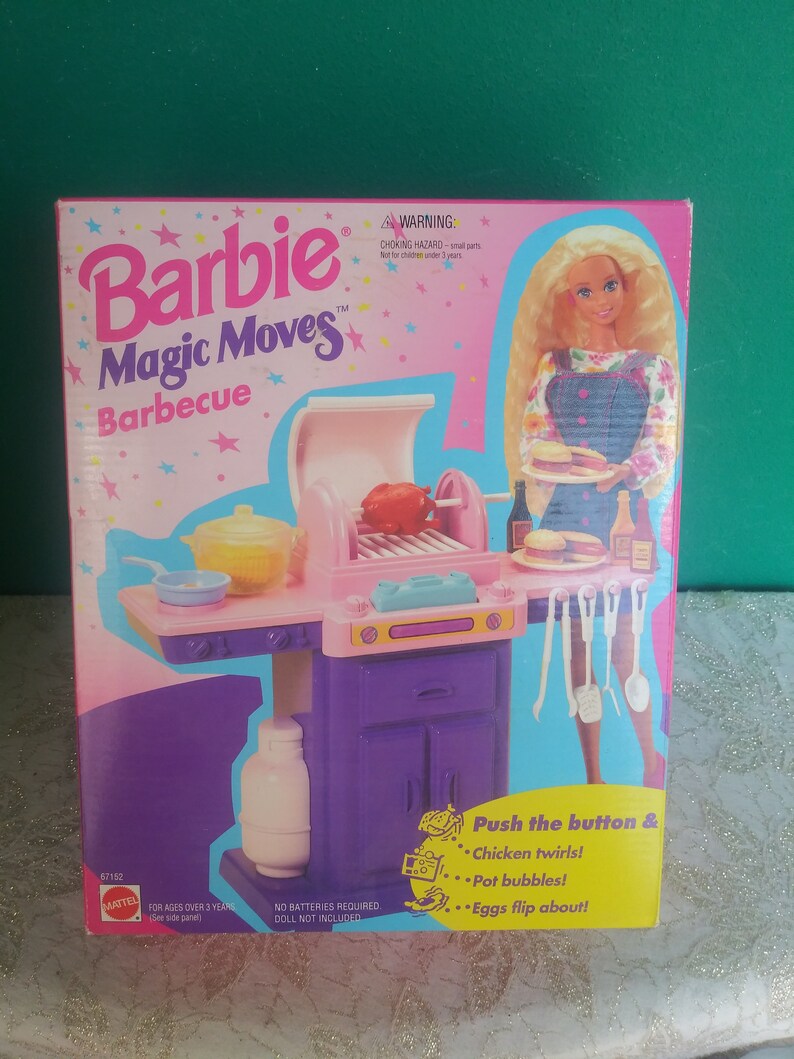 Mattel Barbie Magic Moves Vintage Barbecue Barbie Barbecue - Etsy