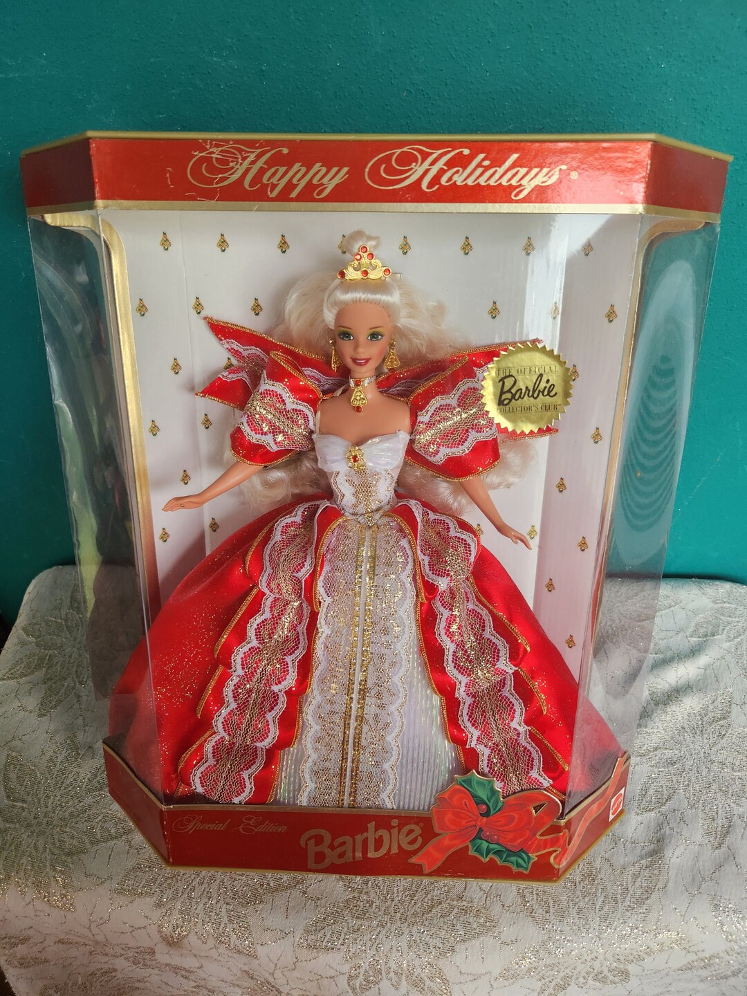 Mattel Barbie Doll With Presentation Box Special Edition Red Dress 1997 ...