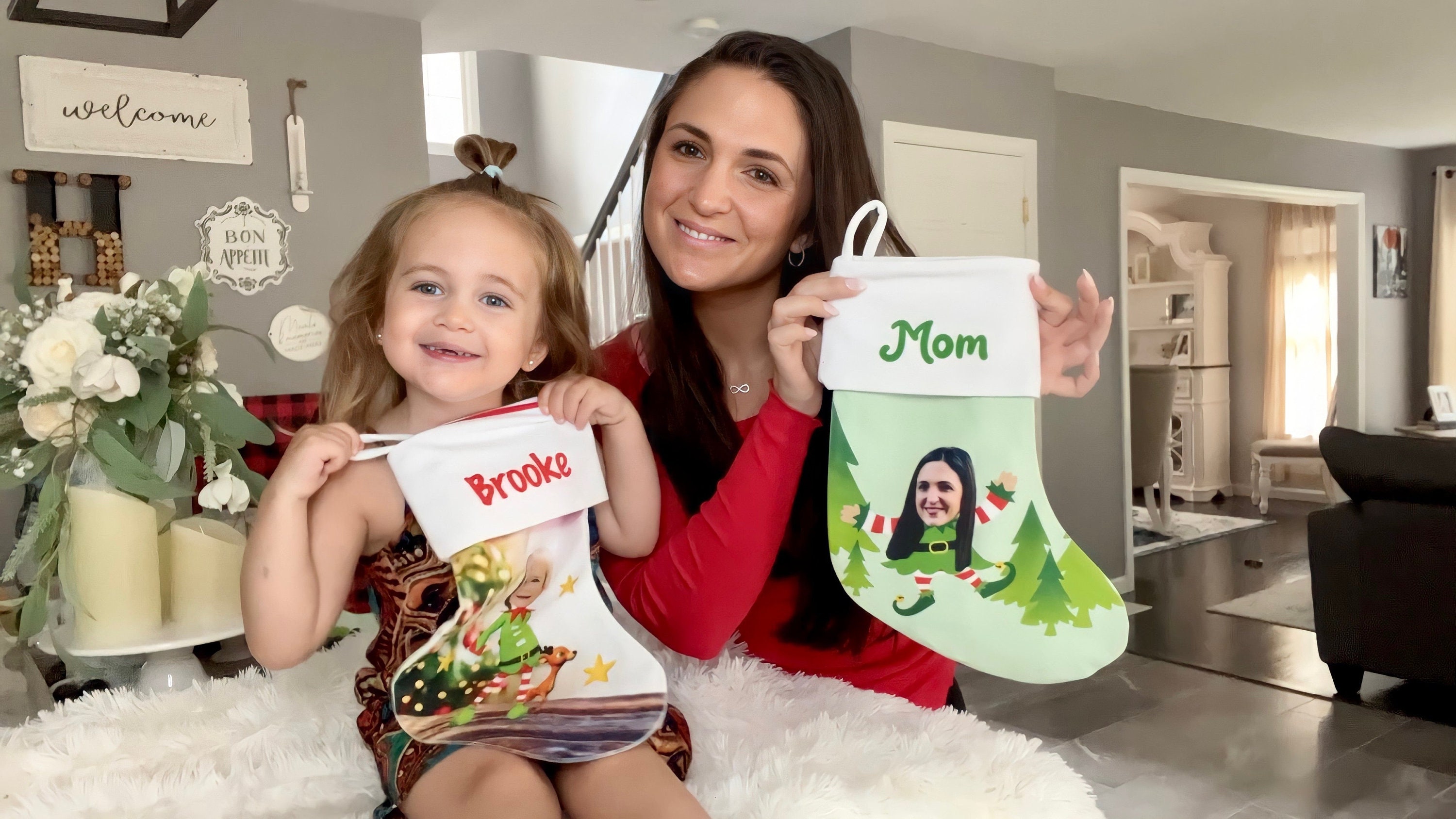 Little Miss Elfie Selfie™ Stocking - Etsy