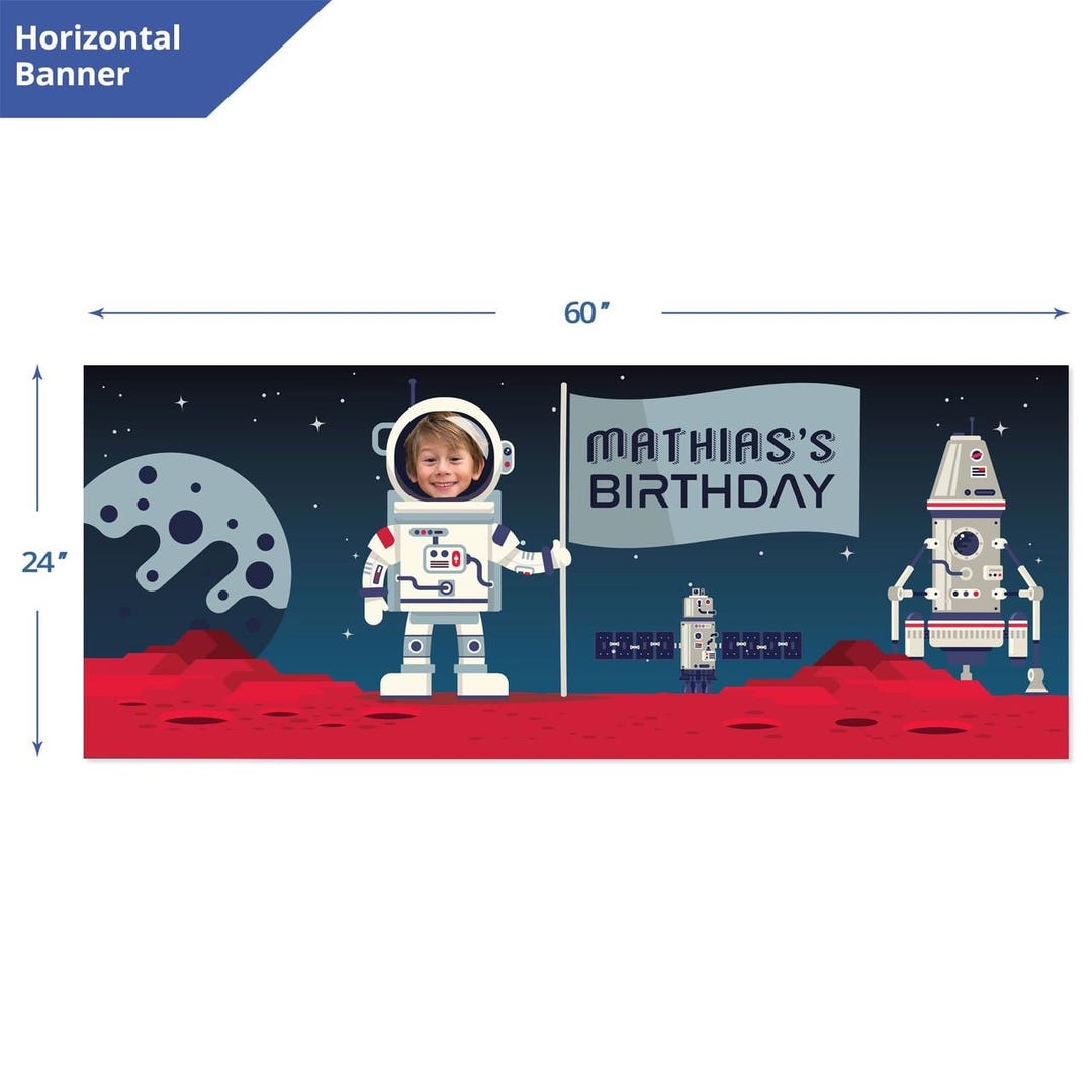 Space Birthday Banner - Etsy