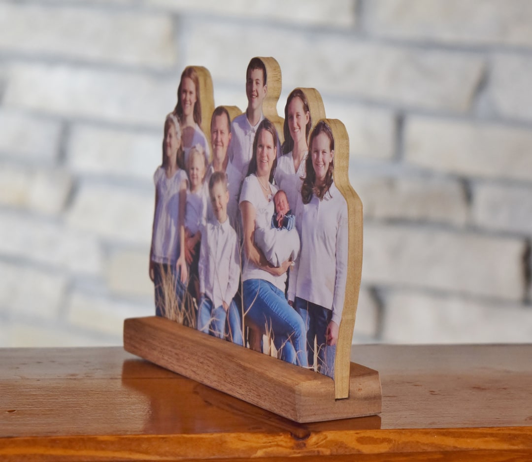 Custom Photo Statue: Handcrafted Poplar Wood Picture Display - Etsy