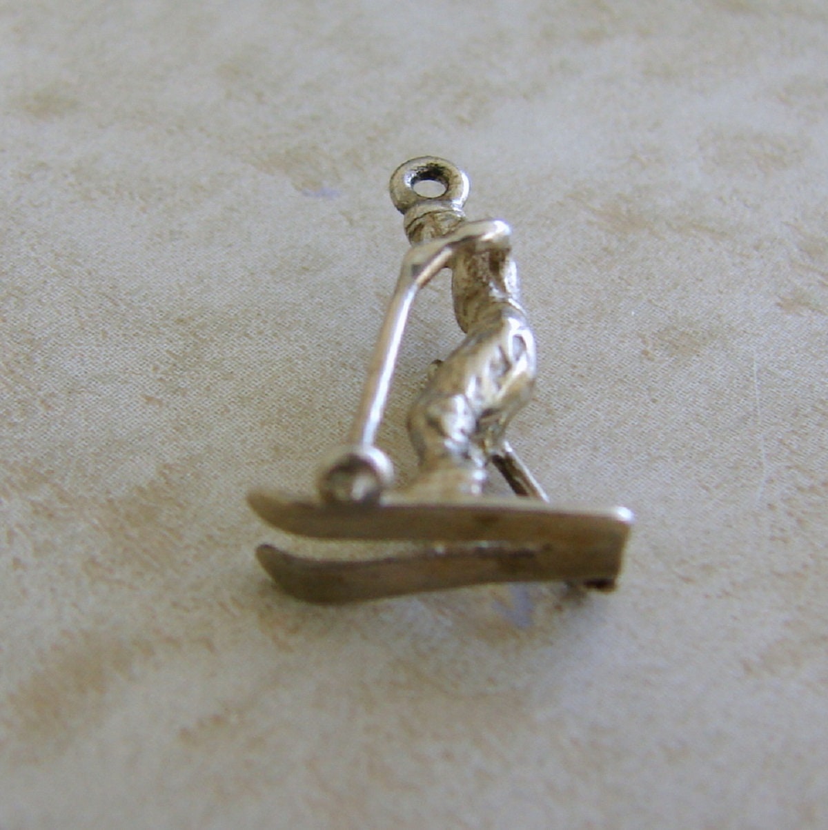 Snow Ski Man Winter Sports Sterling Silver Bracelet Charm Skier - Etsy