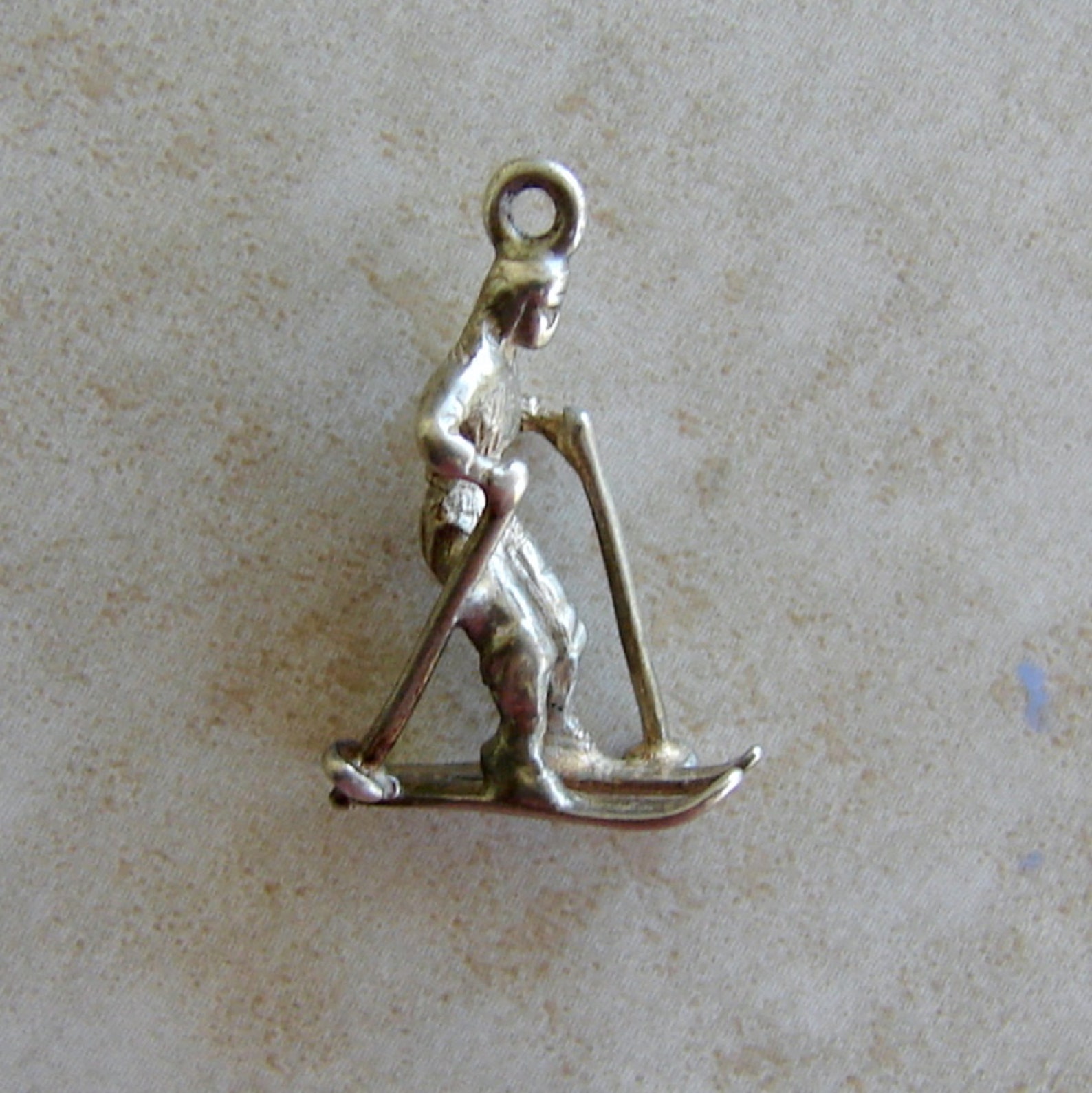 Snow Ski Man Winter Sports Sterling Silver Bracelet Charm Skier - Etsy