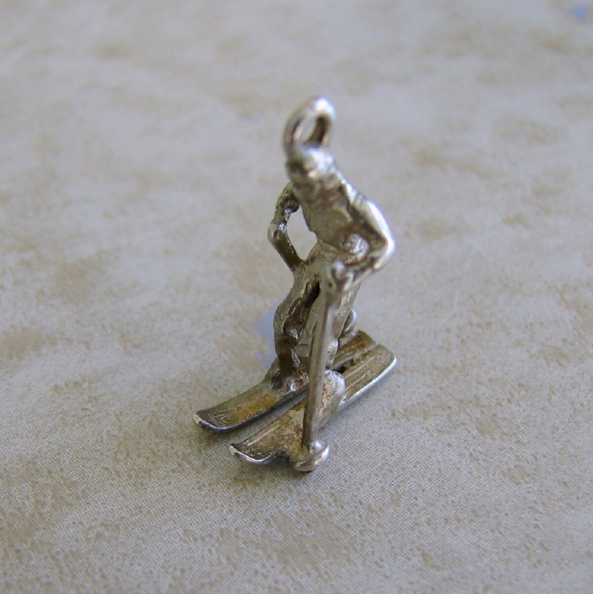Snow Ski Man Winter Sports Sterling Silver Bracelet Charm Skier - Etsy