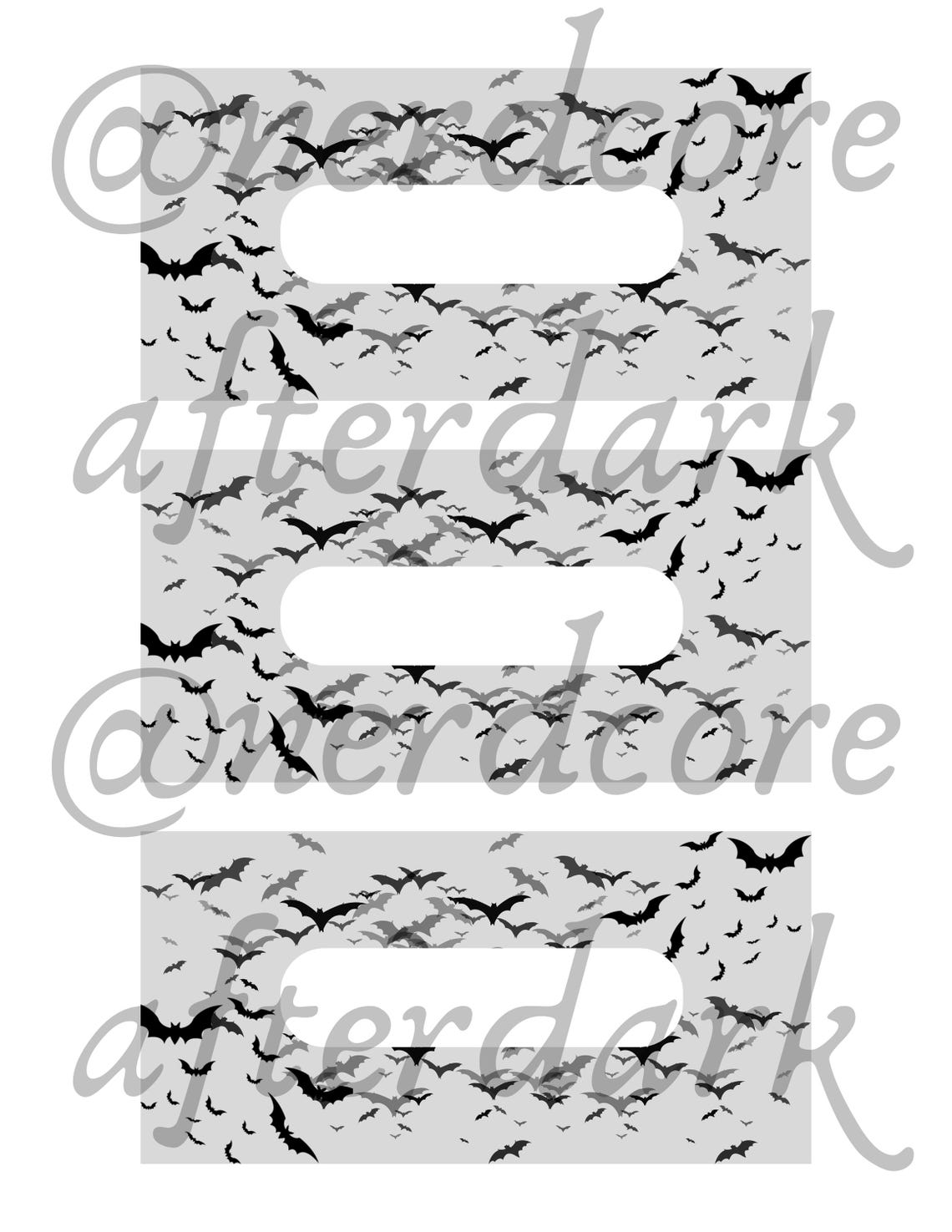 Goth Bat Cash Envelope Labels | Printable Budget Binder Inserts ...