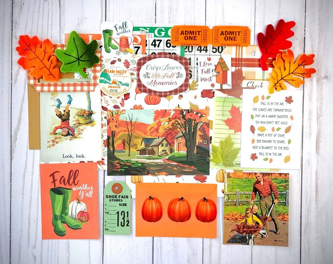 Autumn Fall Theme Ephemera Pack Featuring Outdoor Theme for Junk ...