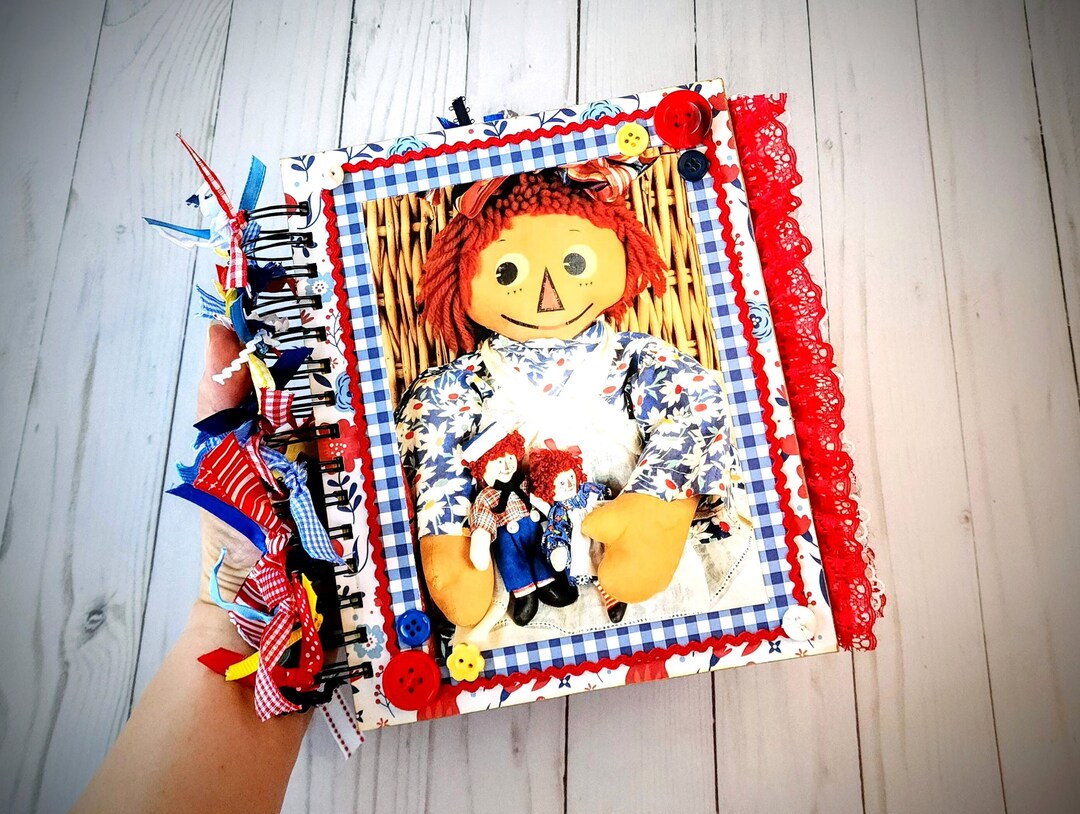Raggedy Ann and Andy Junk Journal Scrapbook Ring Bound - Etsy