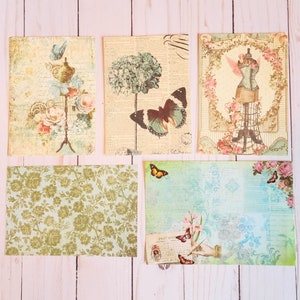 Vintage Victorian Style Sewing Theme Ephemera Pack 44 Pcs With Blue ...