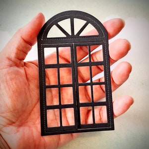 Cardstock Windows Die Cut Set 8 Pcs in Neutral Colors for Scrapbook ...