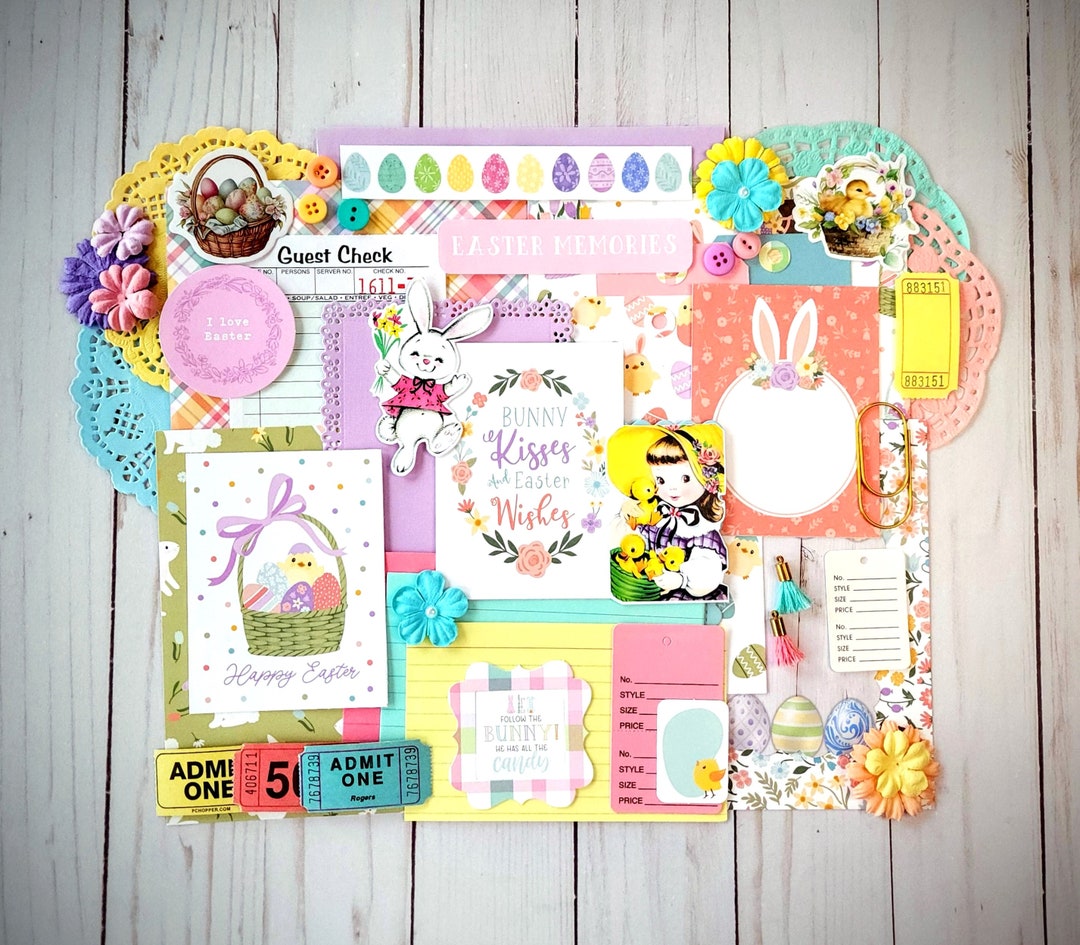 Easter Ephemera Pack for Scrapbook Junk Journal and Paper Crafts ...
