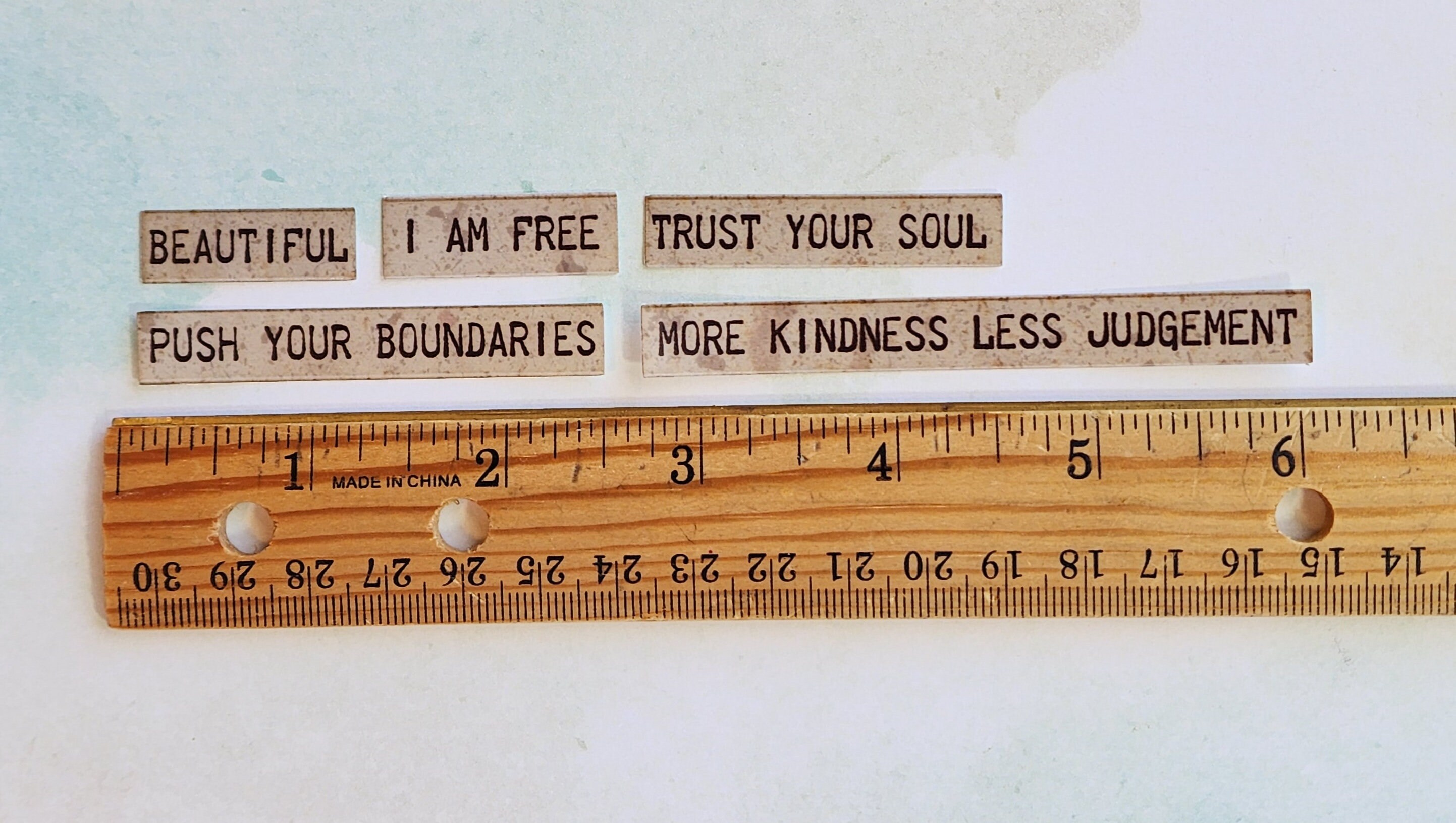 Vintage Style Phrase Word Sticker Strips Set for Collage - Etsy