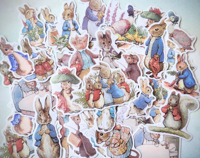 Beatrix Potter Storybook Animal Characters Paper and Clear Washi ...