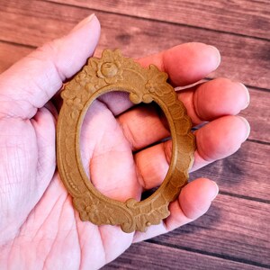 Embossed Oval Frame Die Cut in Neutral Colors 5 Pieces for Paper Crafts ...