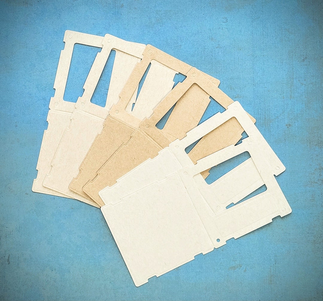 Blank Cardstock Specimen Slides Pack in Neutral Colors 6 Pcs for Paper ...