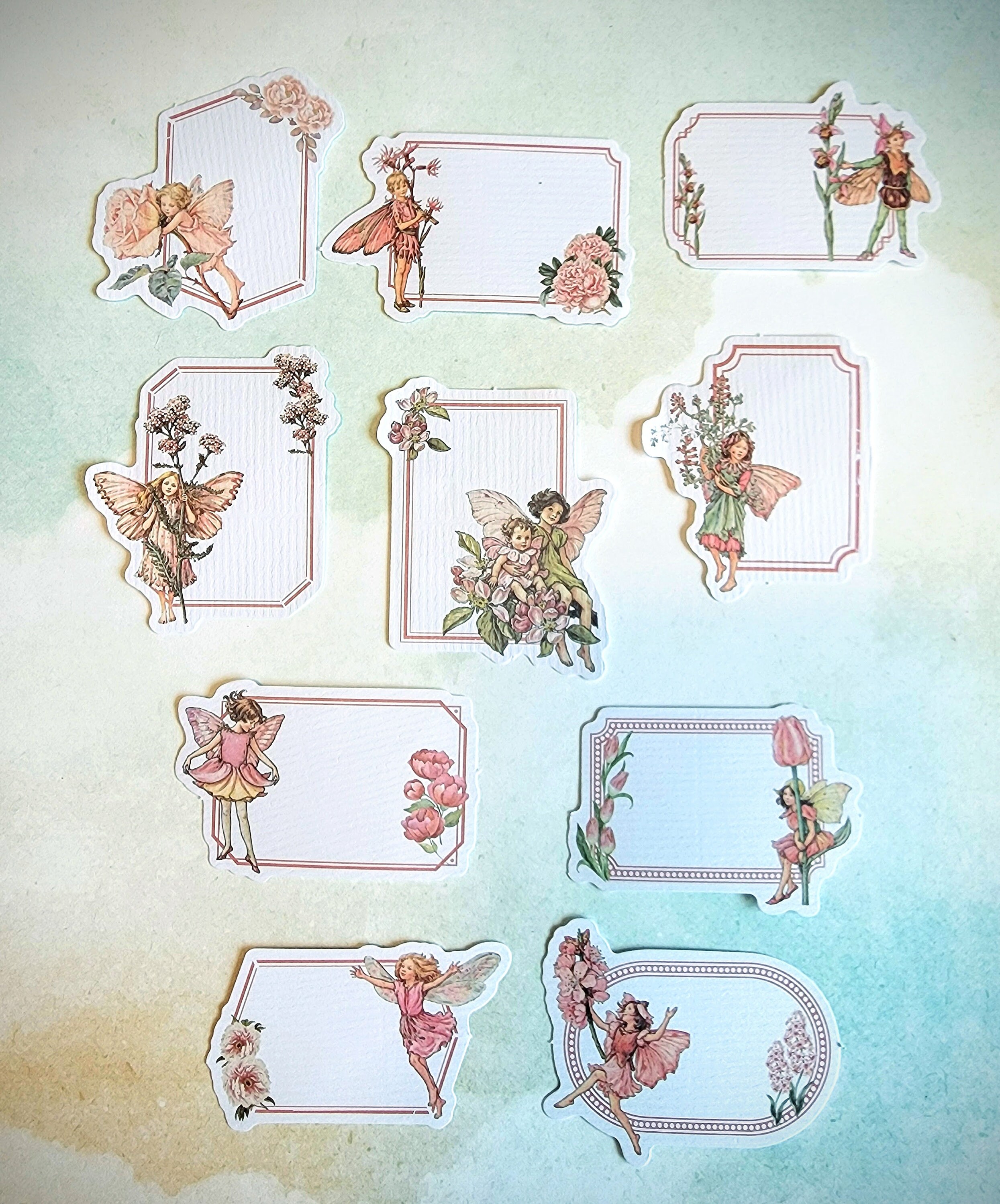 Flower Fairies Sticker Paper Labels for Journal Planner - Etsy