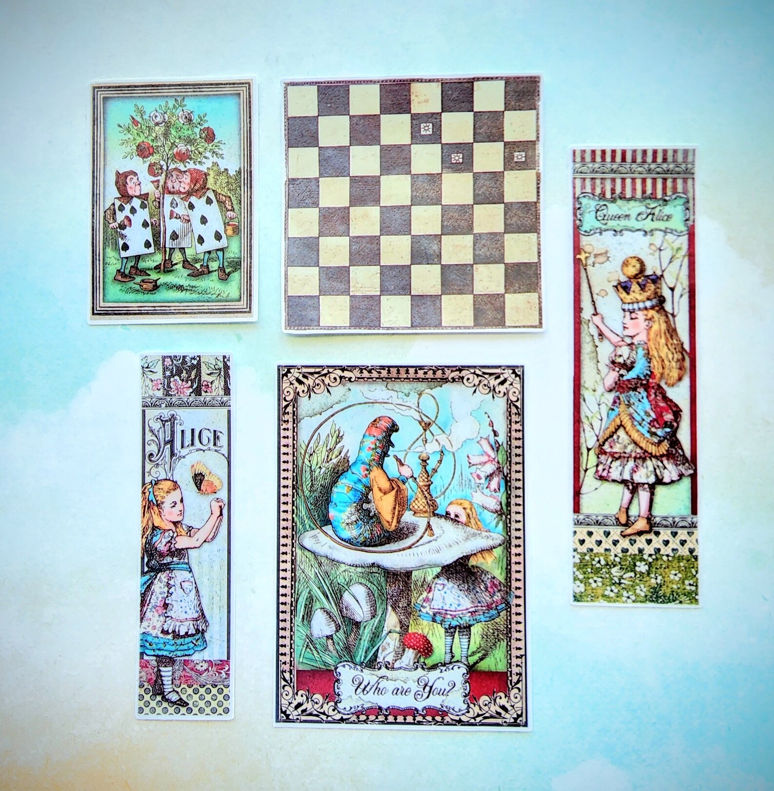 Alice in Wonderland Sticker Set 48 Pcs for Collage Journal - Etsy
