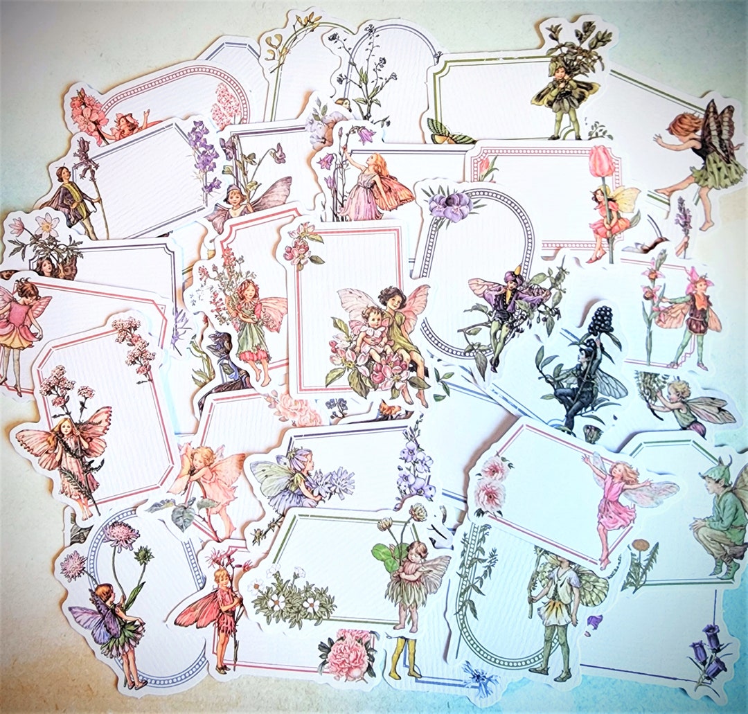 Flower Fairies Sticker Paper Labels for Journal Planner - Etsy
