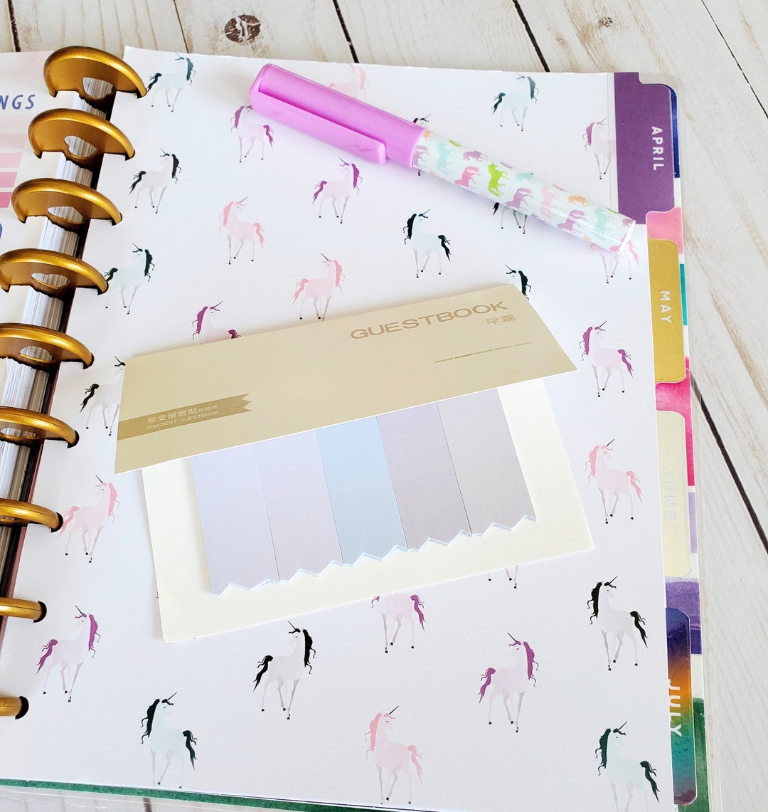 Thin Sticky Notes Index Tabs Page Markers Gradient Gray Colors - Etsy