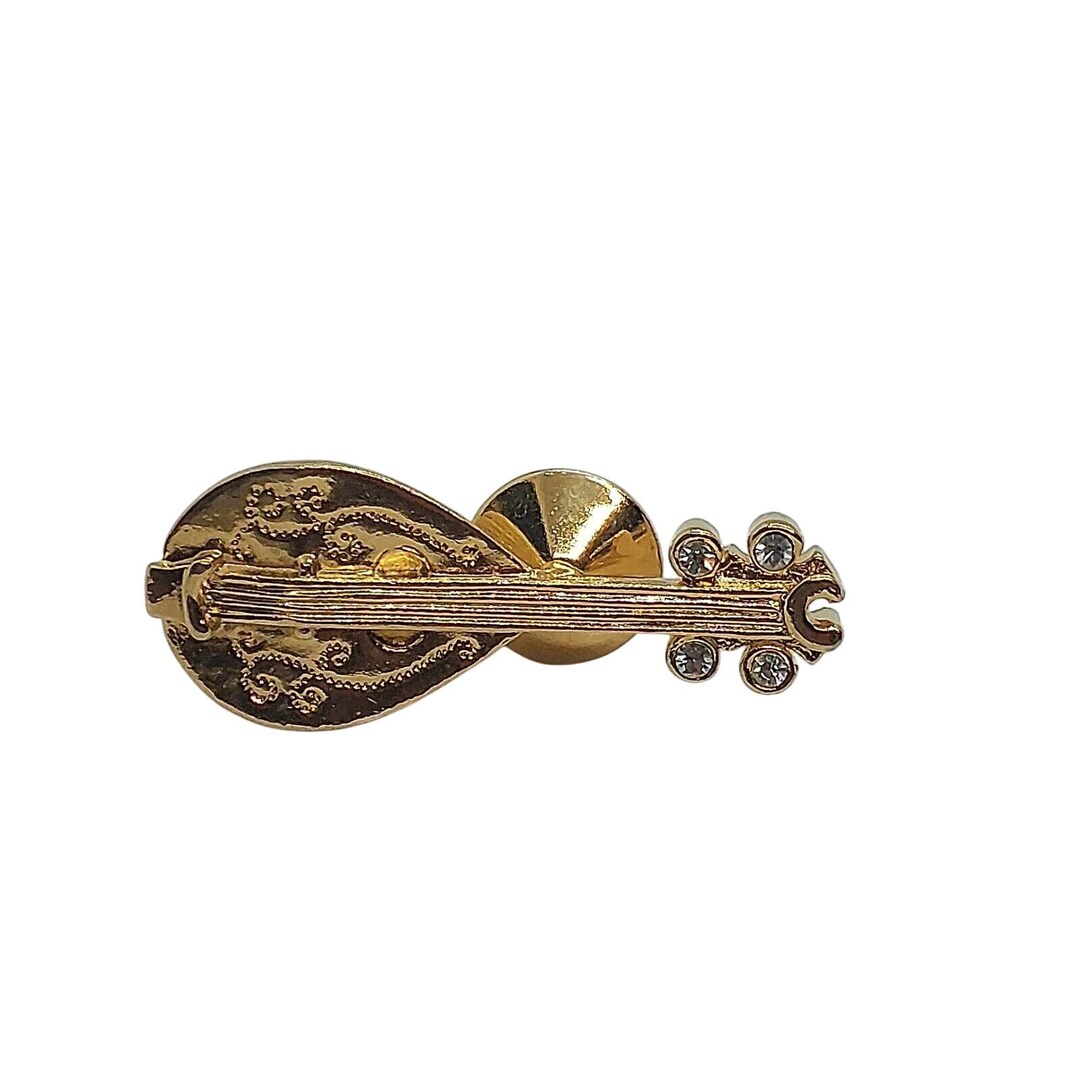 Ukulele Mandolin Pin Gold Tone Lapel Enamel Collectible - Etsy