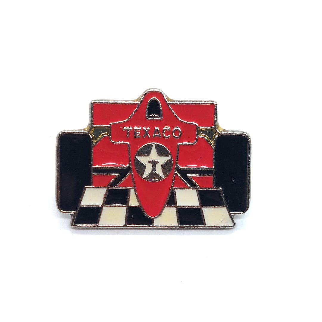 Texaco Racing Car Pin Lapel Enamel Collectible Vintage - Etsy