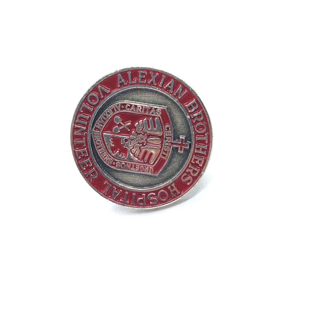 JOSTENS Alexian Brothers Hospital Volunteer Service Lapel Pin Sterling ...