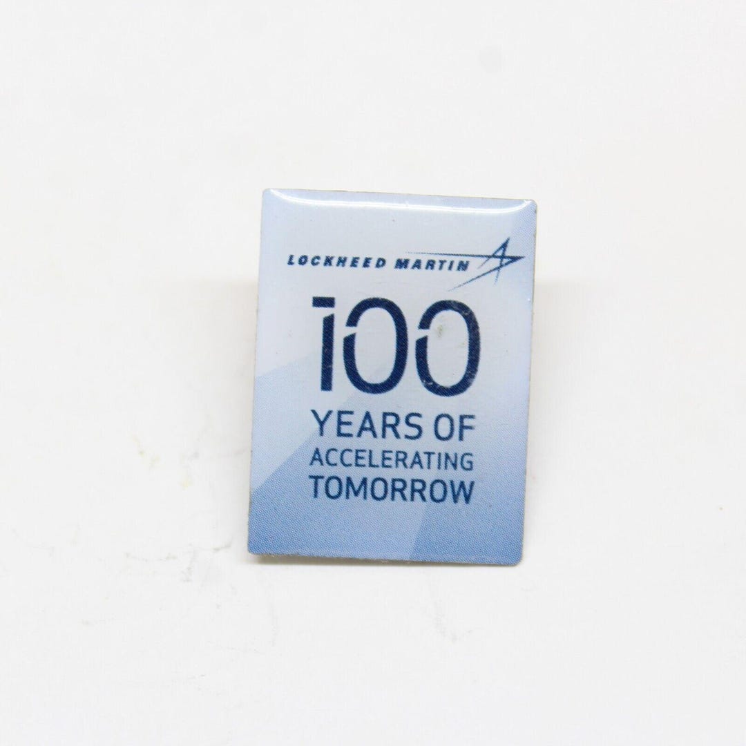 Lockheed Martin 100 Years of Accelerating Tomorrow Pin Lapel Enamel ...