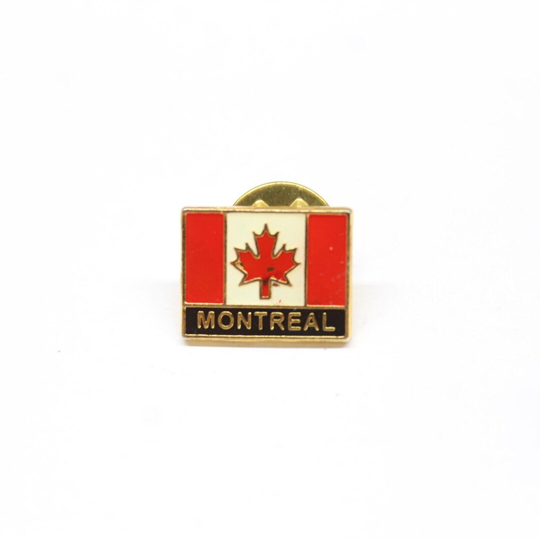 Montreal Canada Flag Pin Lapel Enamel Collectible Souvenir - Etsy