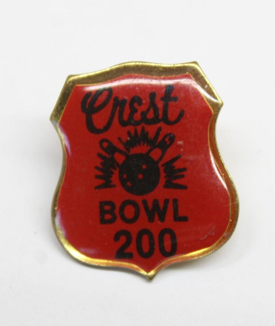 Crest Bowl 200 Bowling Pin Lapel Enamel Collectible - Etsy