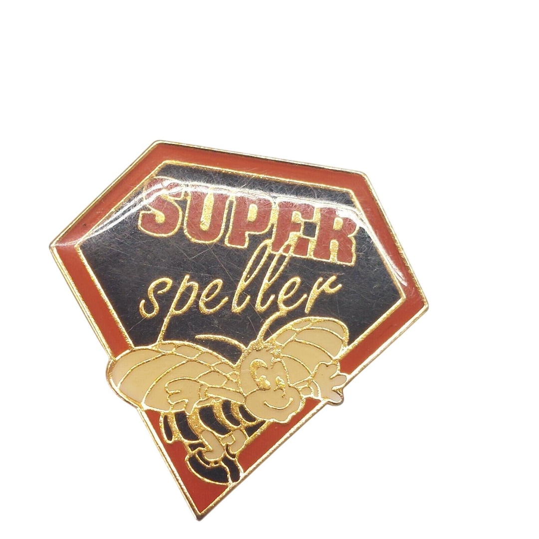 Super Speller Spelling Bee Pin Lapel Enamel Collectible Award - Etsy