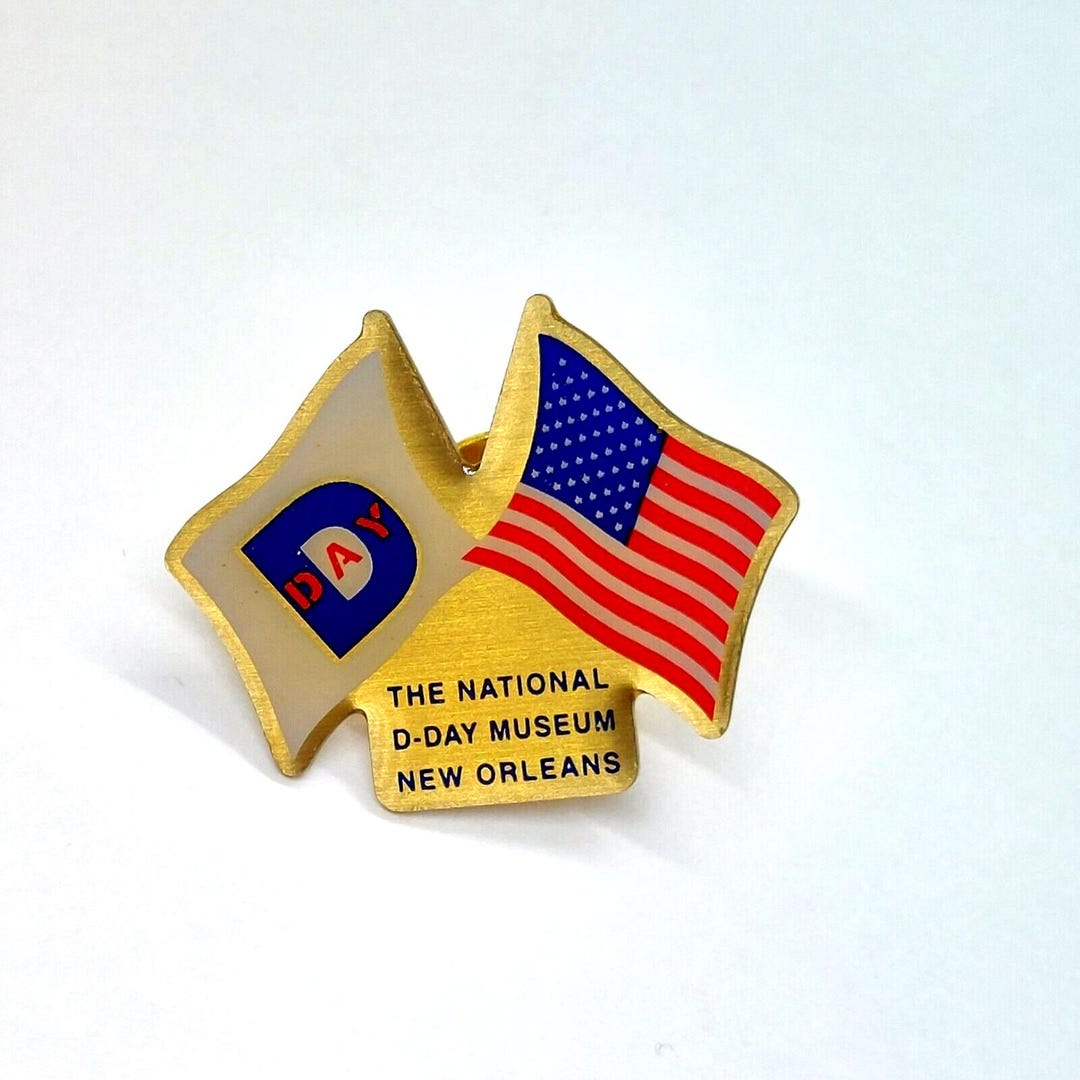 The National D-day Museum New Orleans Pin USA Flag Lapel Enamel ...