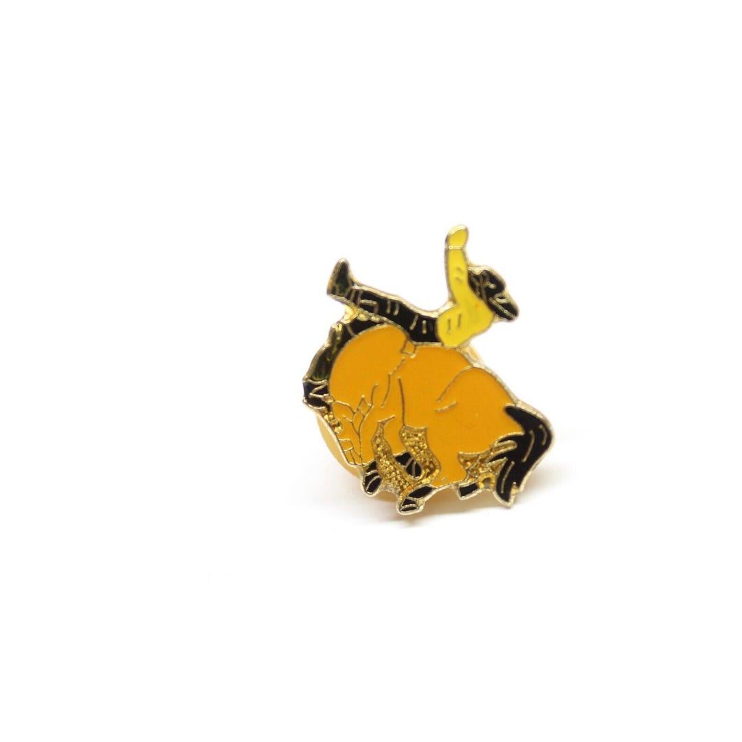 Rodeo Rider Bucking Bronco Cowboy Pin Lapel Enamel Collectible - Etsy