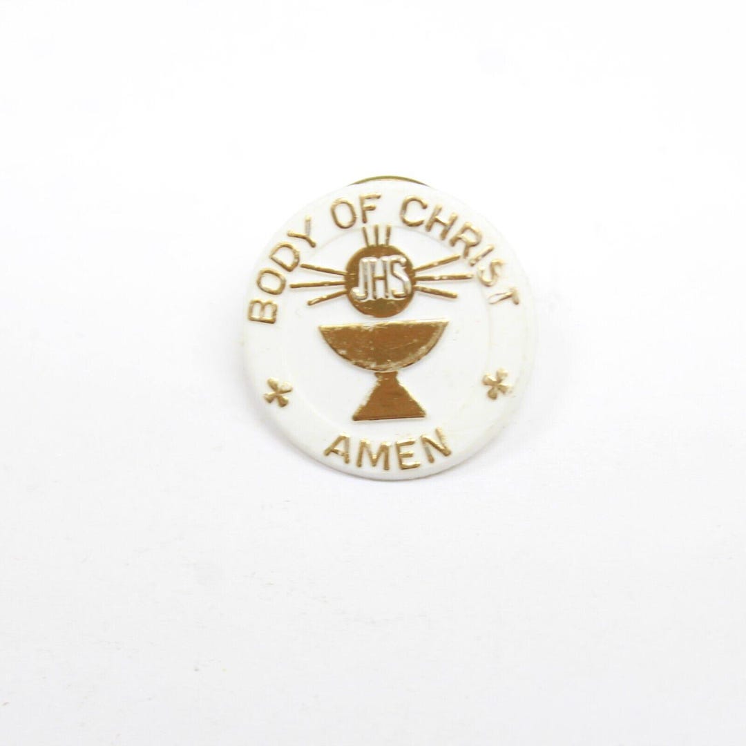 Body of Christ Amen Pin Lapel Plastic Collectible Religious - Etsy