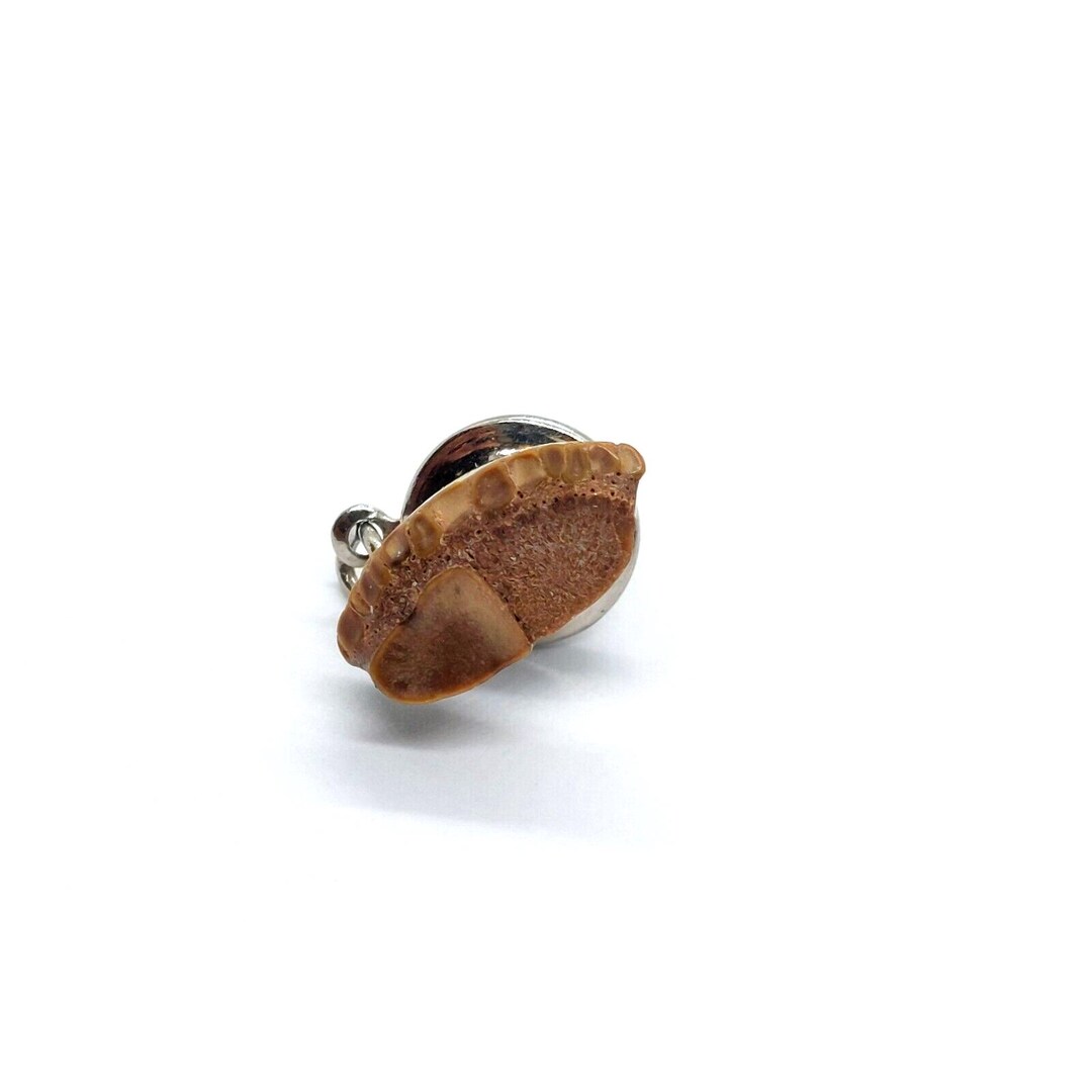 SWANK Mineral Rock Pin Brown Lapel Enamel Collectible - Etsy