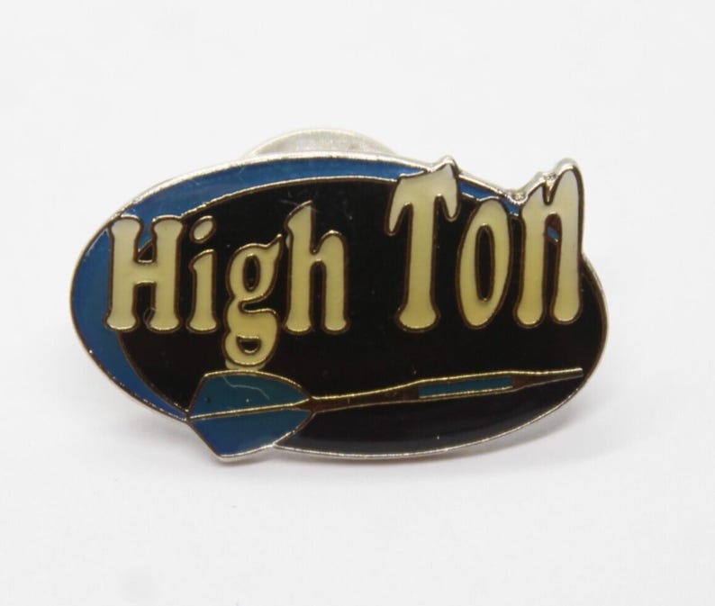 Oval High Ton Blue Dart Pin Silver Tone Game Playing Lapel Enamel - Etsy