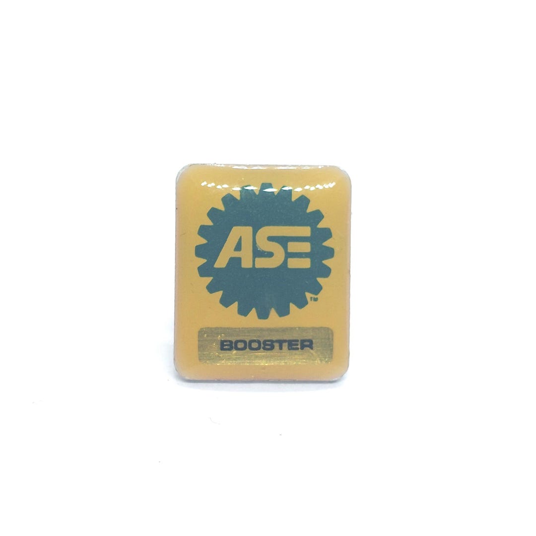ASE Automotive Service Excellence Booster Pin Lapel Enamel Collectible ...