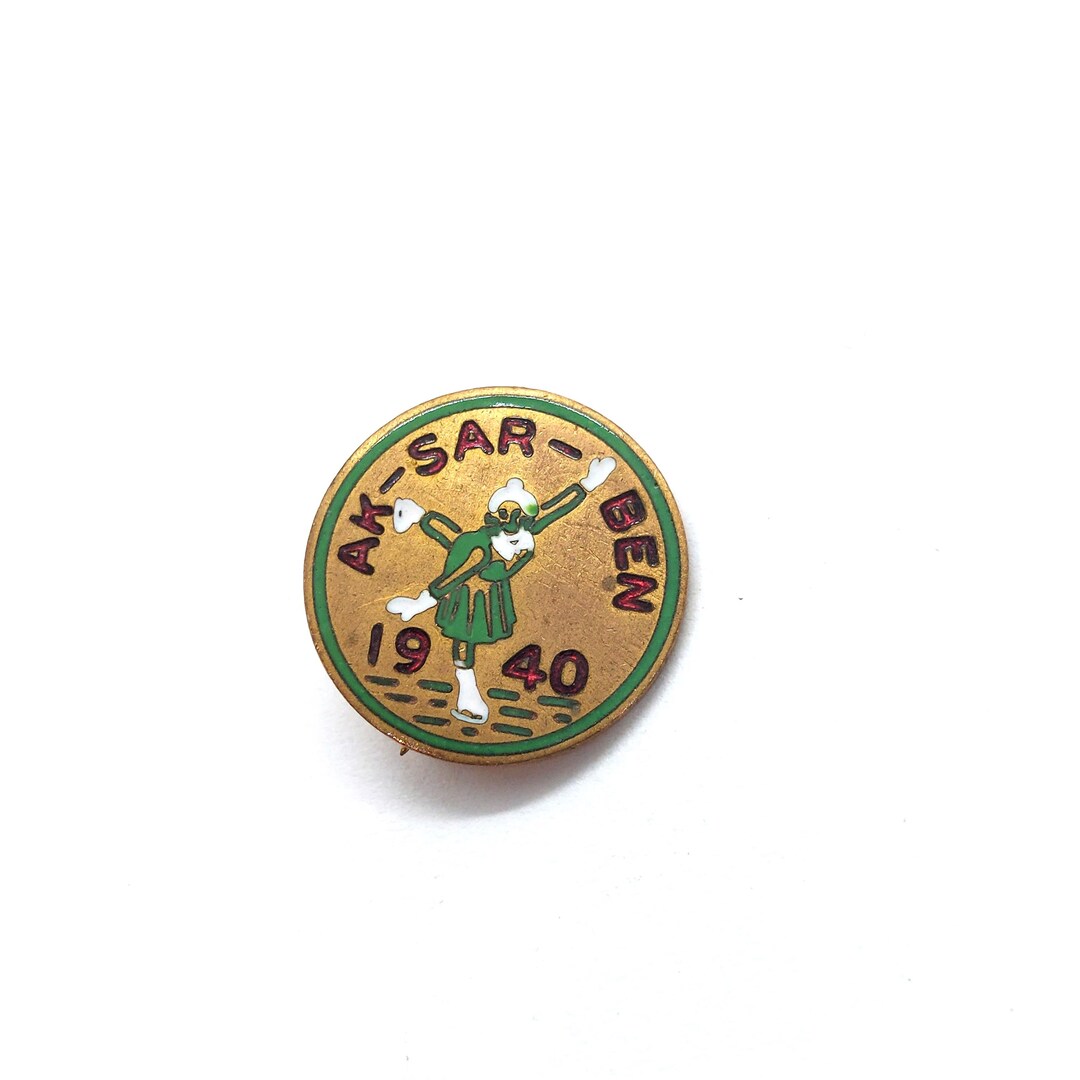 AK-SAR-BEN 1940 Membership Pin Omaha Nebraska Horse Lapel Enamel ...