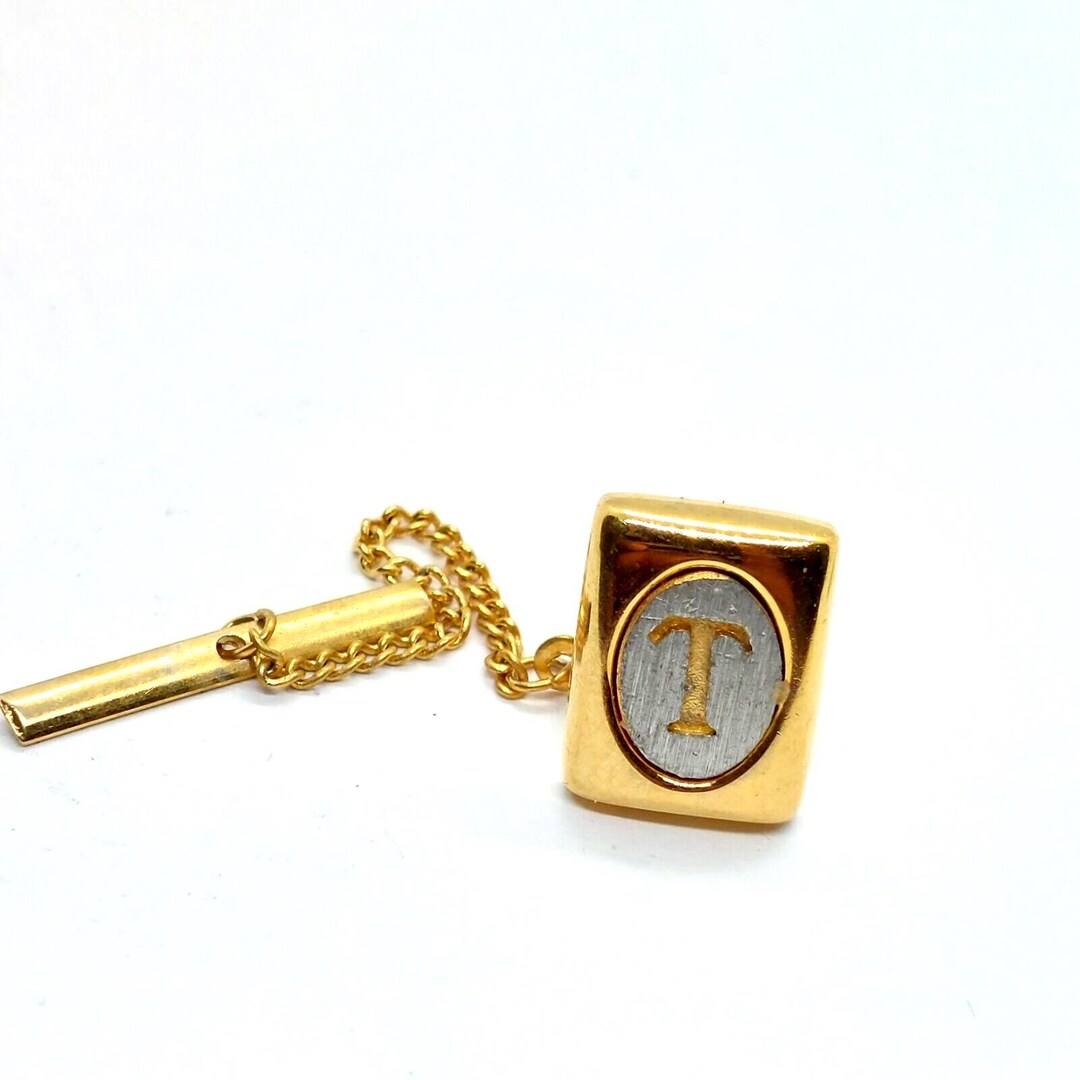 Letter T Pin Tie Tack Gold Tone Lapel Collectible Fashion Jewelry - Etsy