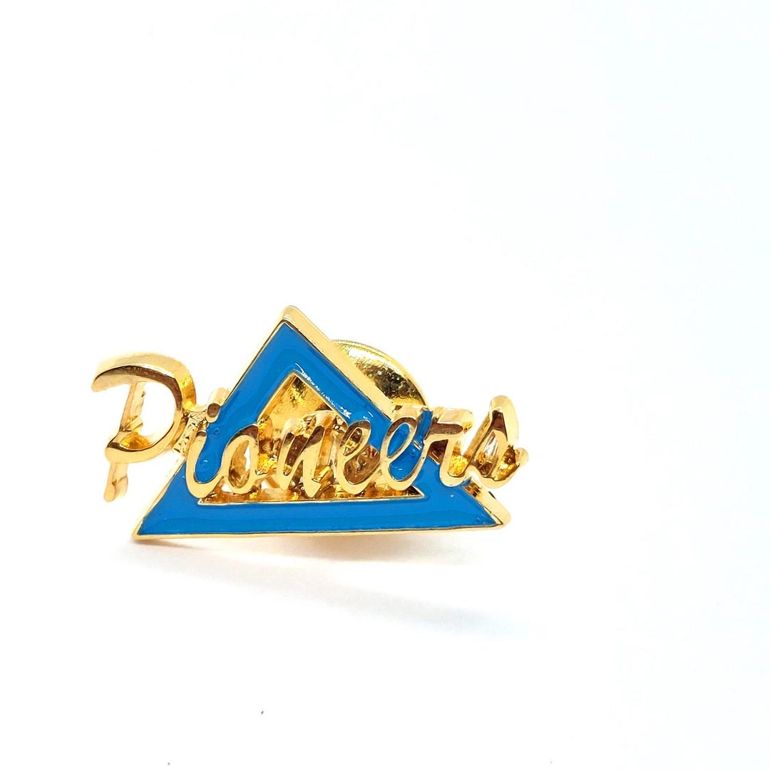 Pioneers Blue Triangle Pin Lapel Enamel Collectible - Etsy
