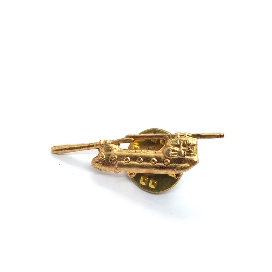 Chinook Helicopter Pin Gold Tone Lapel Collectible - Etsy