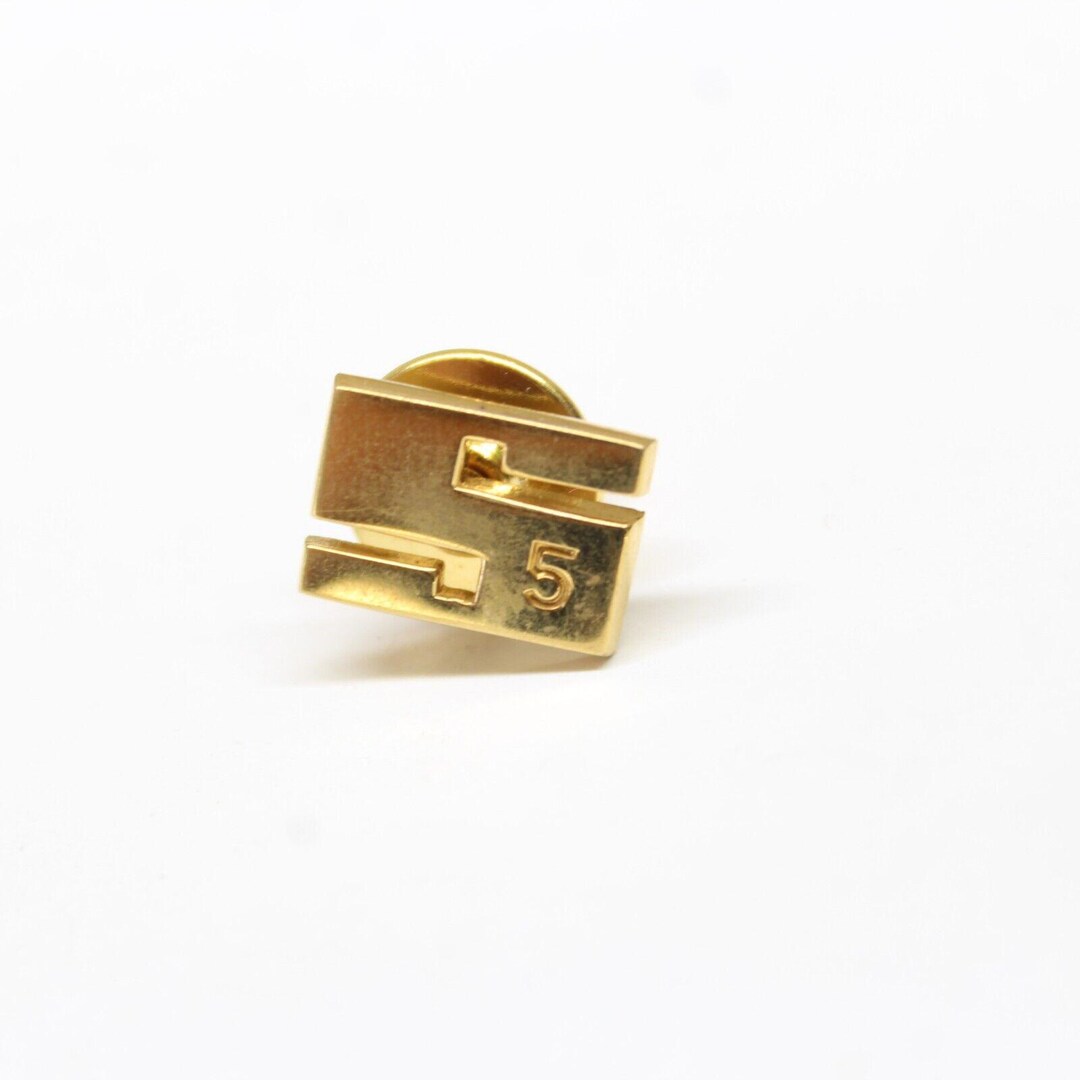 5 Service Award Pin Gold 1/5 10k Lapel Enamel Collectible - Etsy