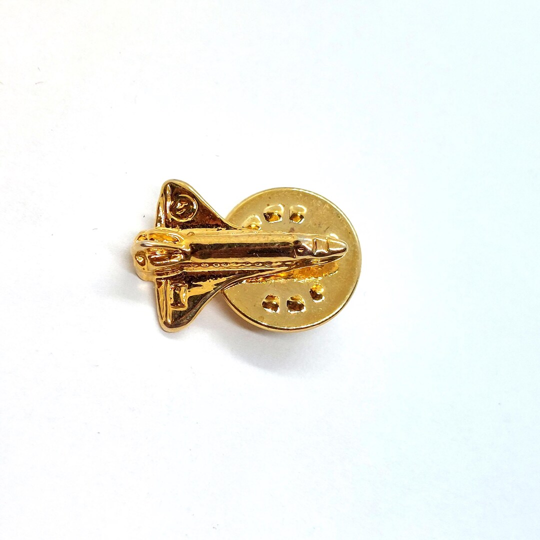 NASA Space Shuttle Pin Lapel Gold Color Collectible JAY - Etsy