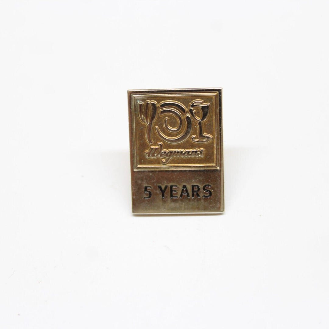 Wegmans 5 Years Service Pin Lapel Enamel Collectible Grocery ...