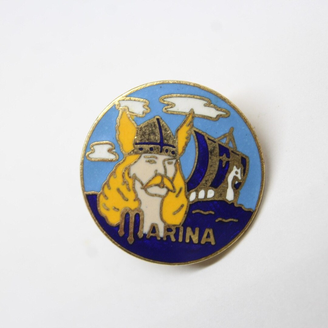 Marina Pin Sea Ship Viking Lapel Enamel Collectible - Etsy