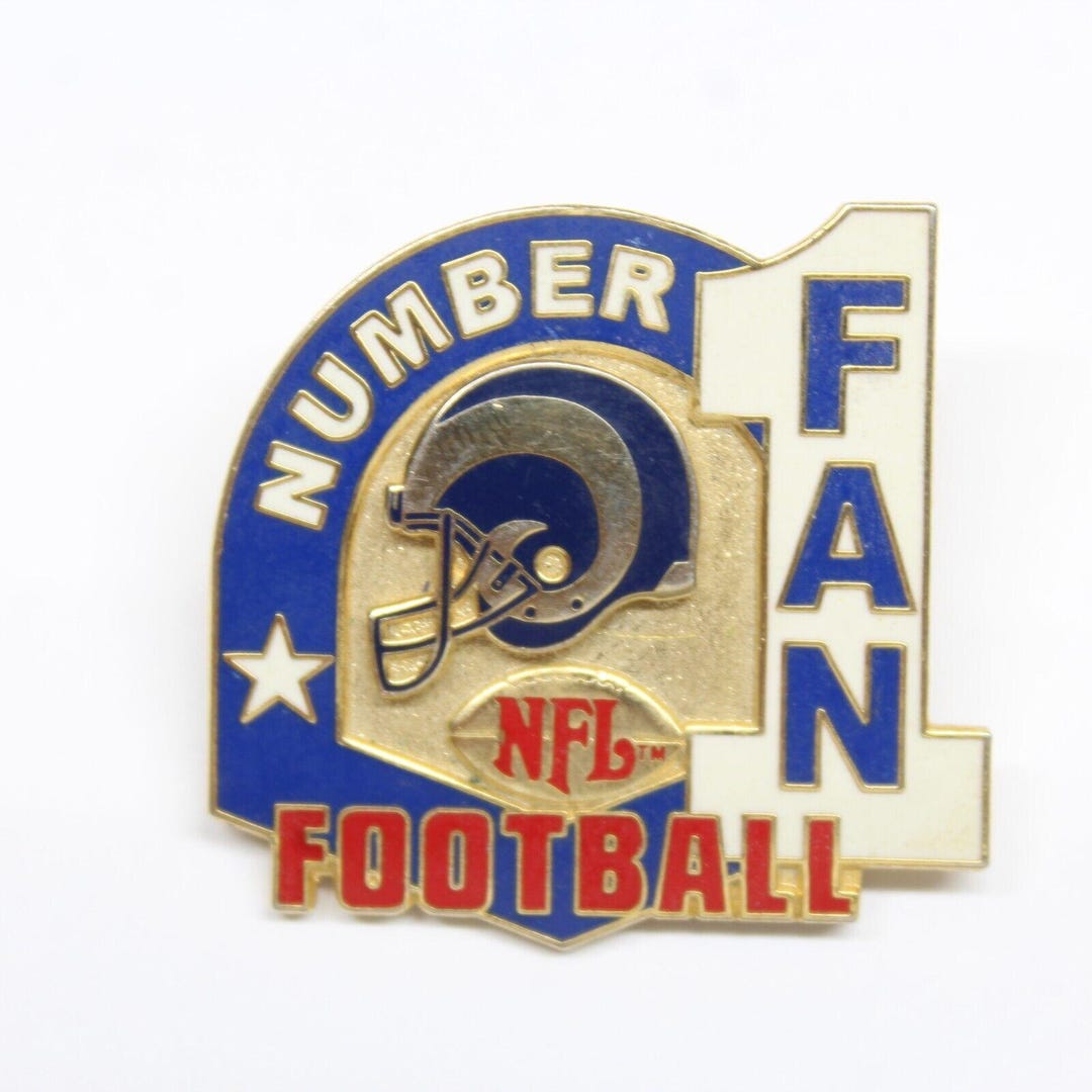 St. Louis Rams Number 1 Fan NFL Football Fan Pin Brooch Lapel Enamel ...