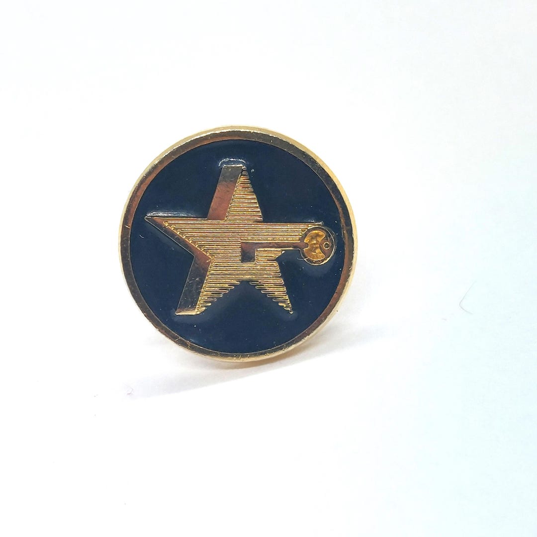 Key and Star Logo Pin Unknown Lapel Enamel Collectible Vintage - Etsy