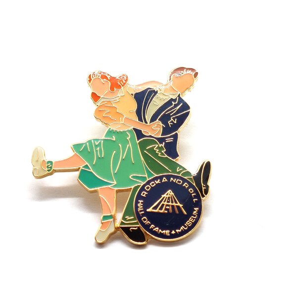 Rock N Roll Pin Hall Of Fame Museum Dancing Couple 19… - Gem