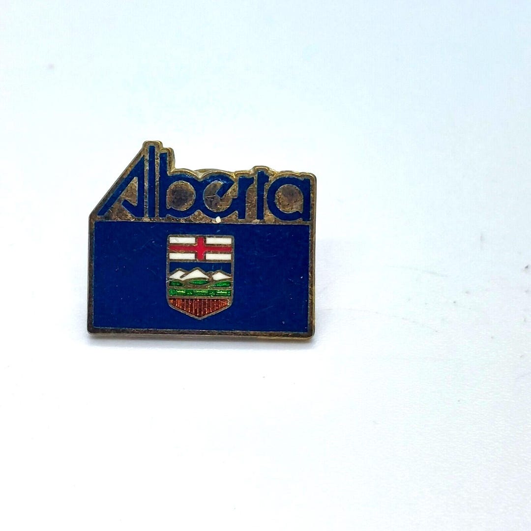 Alberta Canada Flag Pin Lapel Enamel Collectible Vintage - Etsy